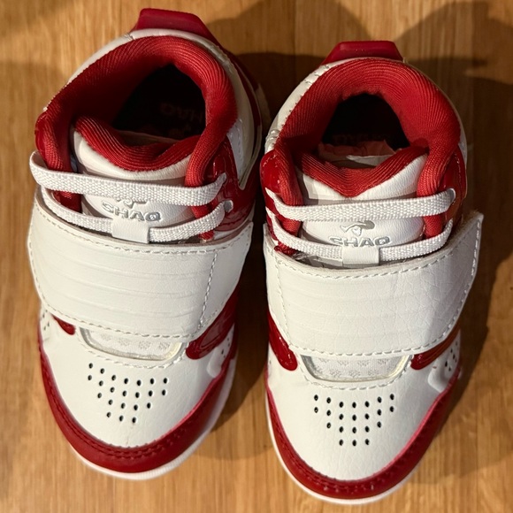 Shaq | Shoes | Shaq Devastator Toddler Red And White Sneakers | Poshmark